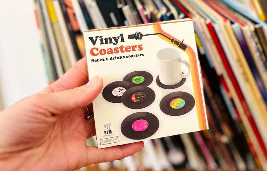 Vinyl Record Coaster Set ONLY $2.99 on Amazon (These Always Sell Out ...