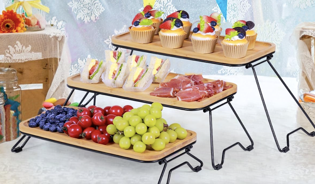 Tiered Collapsible Serving Platters 3-Pack Just $23.39 Shipped on ...