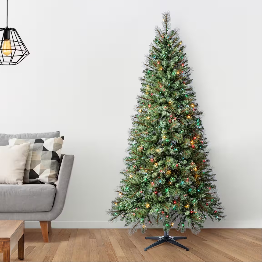 Up to 70% Off Michaels Christmas Trees | 6-Foot LED Spruce Pine Only ...