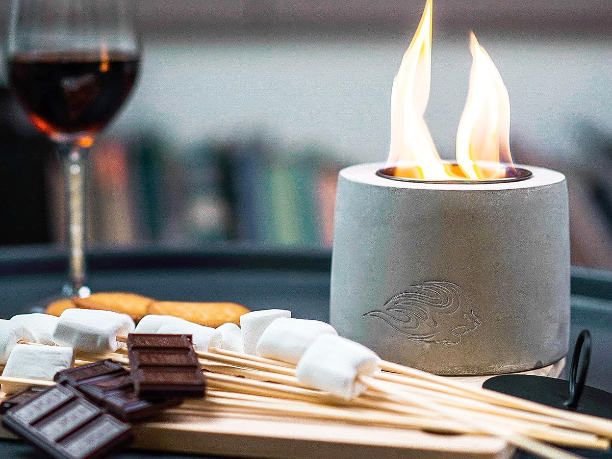Mini Tabletop Fire Pit Only $16.49 on Amazon (Reg. $50) | Make S'mores ...