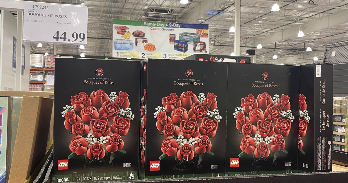 LEGO Bouquet of Roses Set ONLY $44.99 at Costco - They'll Last Forever ...