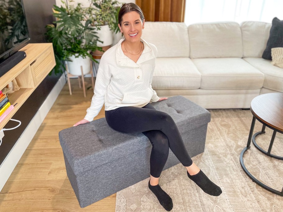 Foldable Storage Ottoman from $29.98 Shipped on QVC.com (Reg. $73 ...