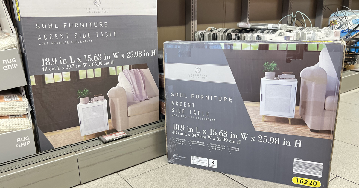 ALDI Furniture Find - Trendy Accent Side Table ONLY $49.99! | Hip2Save