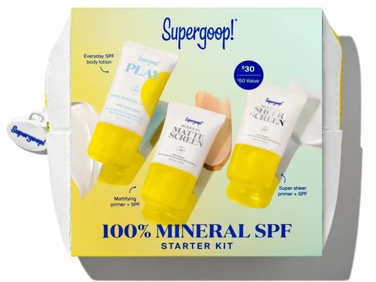 Supergoop Mineral SPF Starter Kit ONLY $12.99 Shipped ($50 Value ...