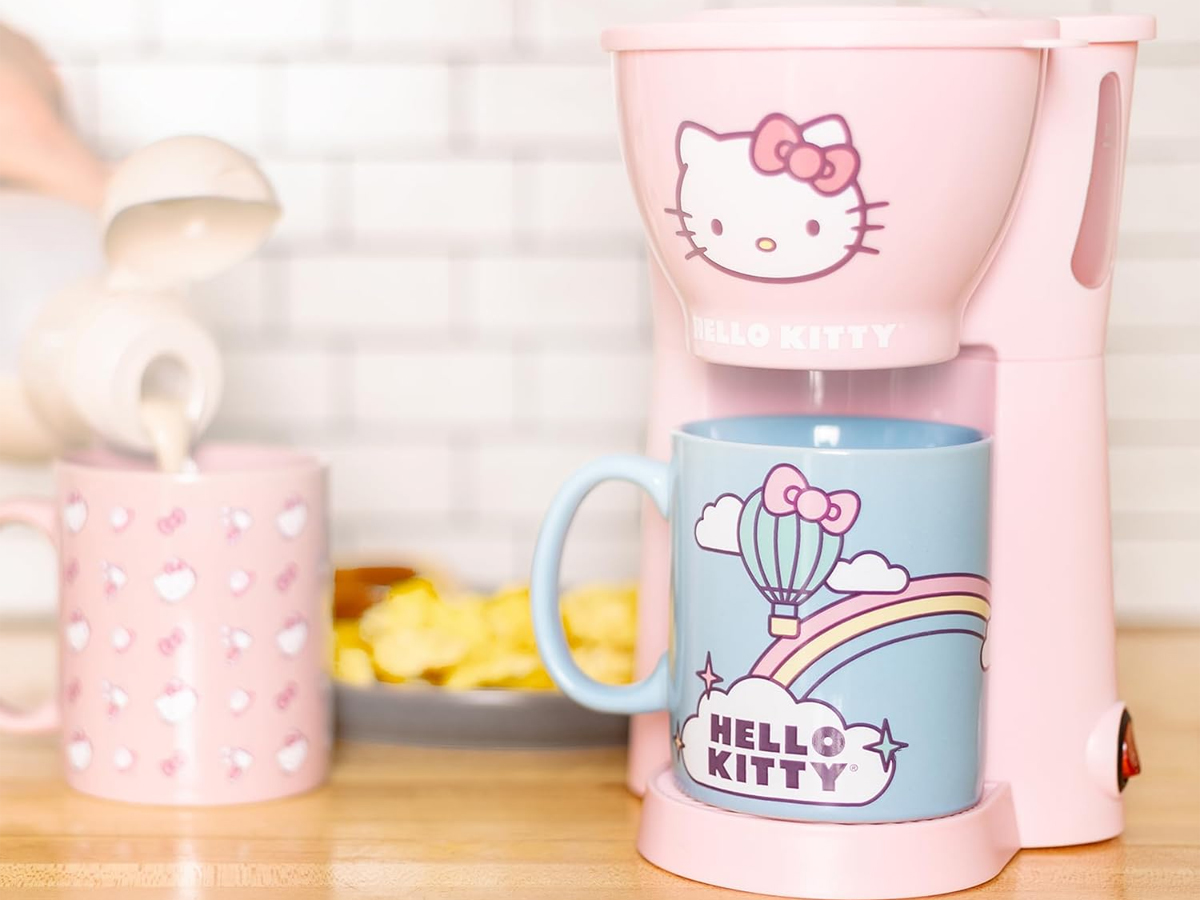 Hello Kitty Coffee Maker w/ Two Mugs Only $29 Shipped on QVC.com | Hip2Save