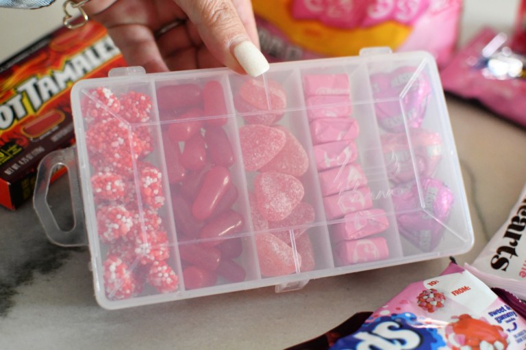 Make a Cute Valentine's Day Snack Box Gift Using a Tackle Box!