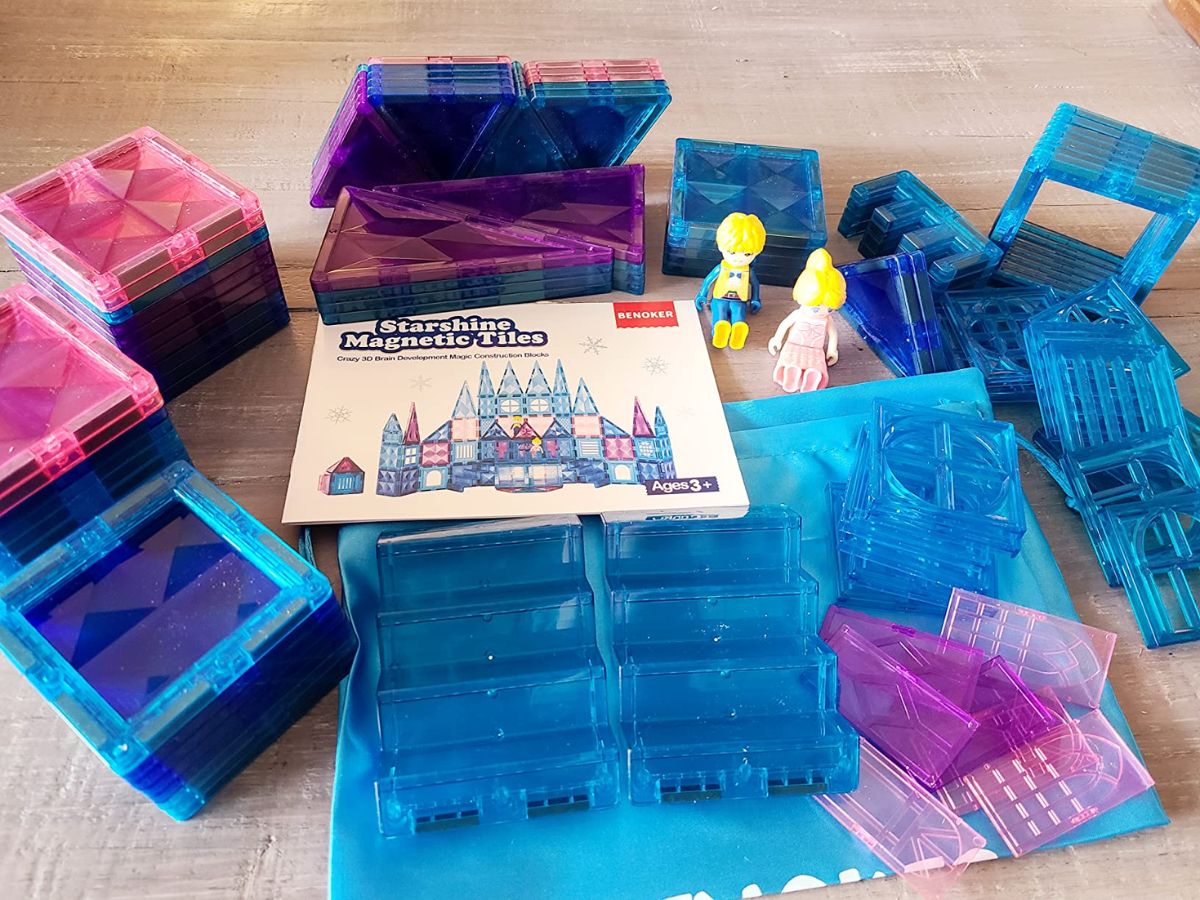Frozen Castle Magnetic Building Tiles 63-Piece Set ONLY $21.49 Shipped ...