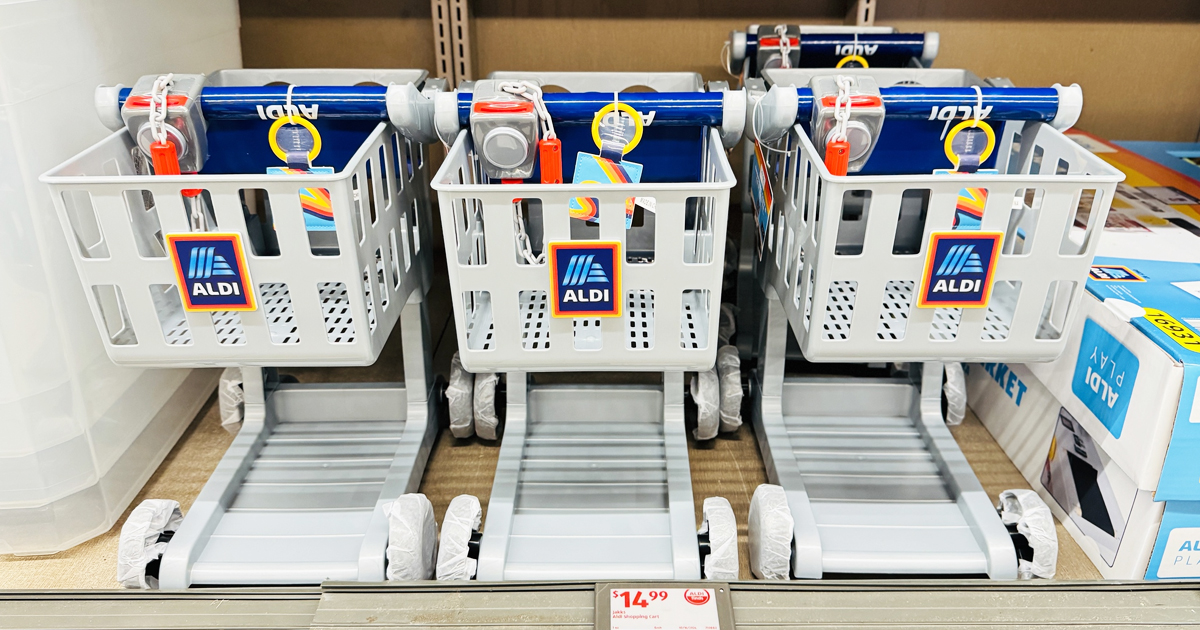 ALDI Toy Shopping Carts & Playsets Are Back | Hip2Save