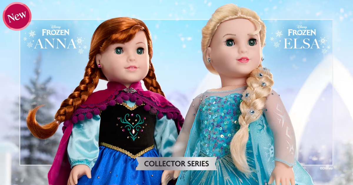 NEW American Girl Disney Princess Dolls - Elsa, Anna, & Jasmine ...