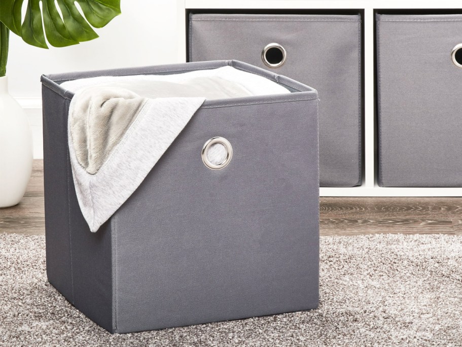 Mainstays Collapsible Fabric Storage Cubes 4-Pack Only $9.98 on Walmart ...