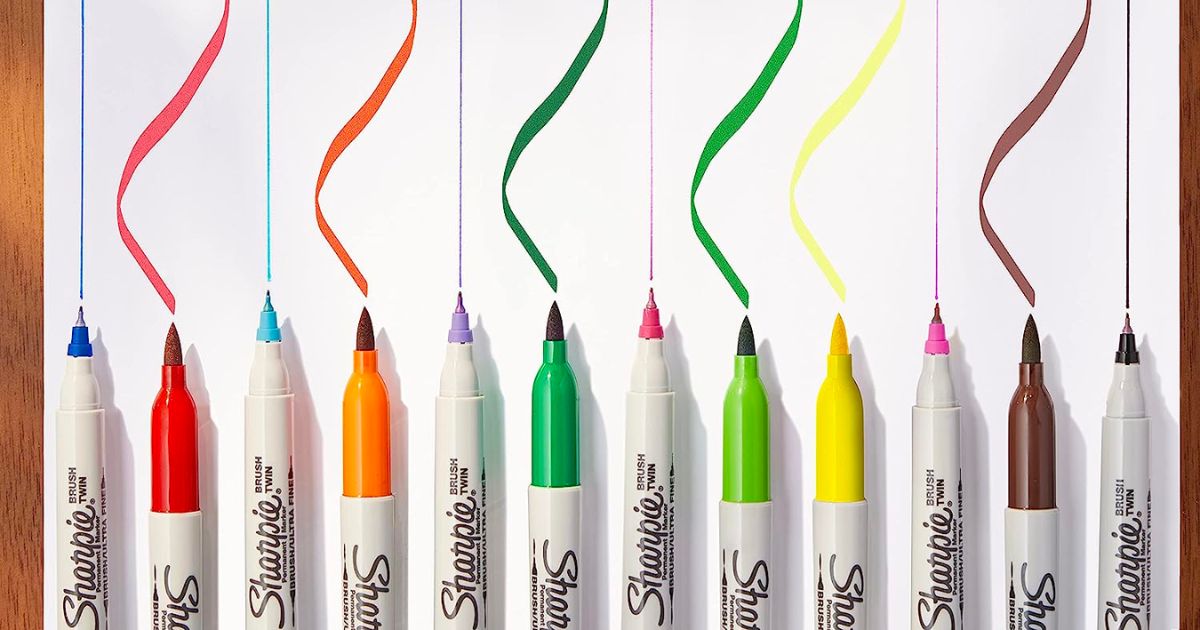 Sharpie Brush Twin Markers 12-Pack Only $9.60 Shipped on Amazon (Reg ...