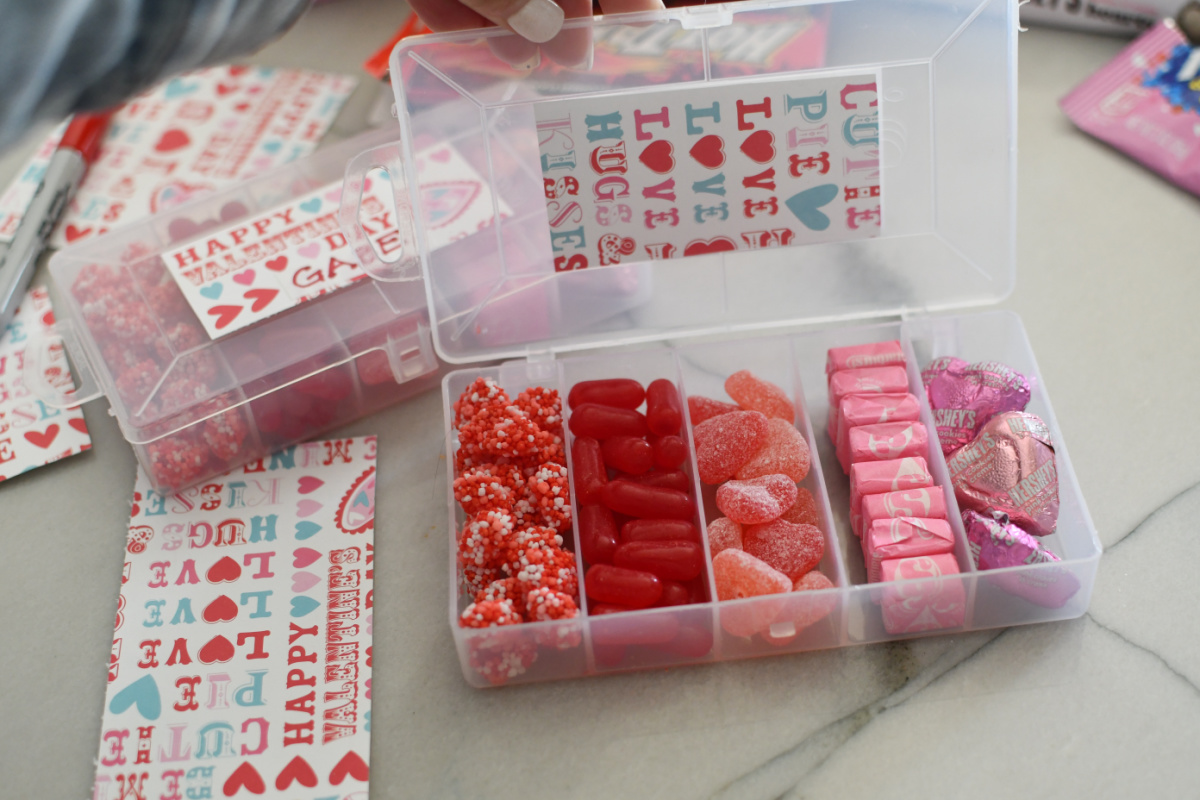 Make a Cute Valentine's Day Snack Box Gift Using a Tackle Box!