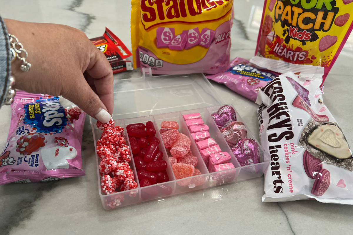 Make a Cute Valentine's Day Snack Box Gift Using a Tackle Box!