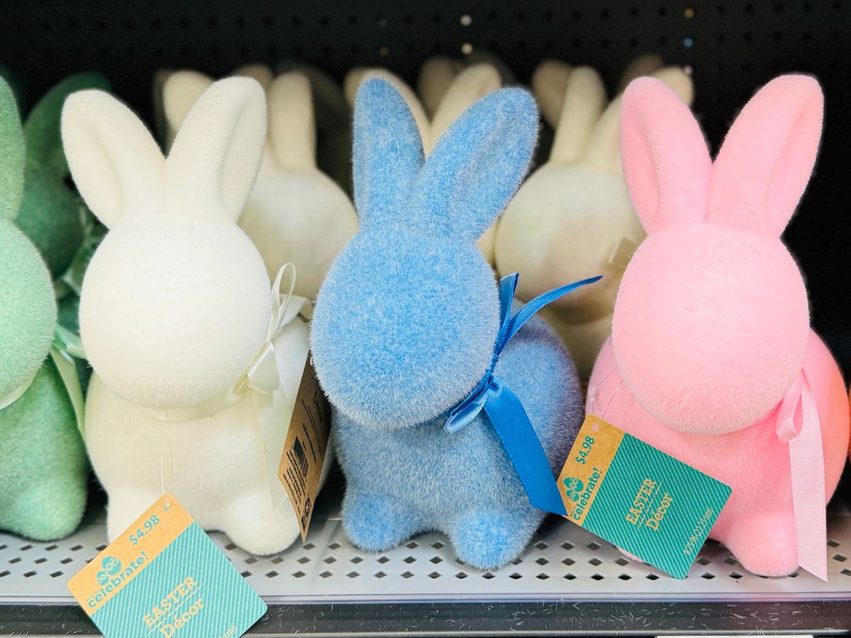 *NEW* Walmart Easter Decorations | Embroidered Bunny Pillow Just $9.98 ...