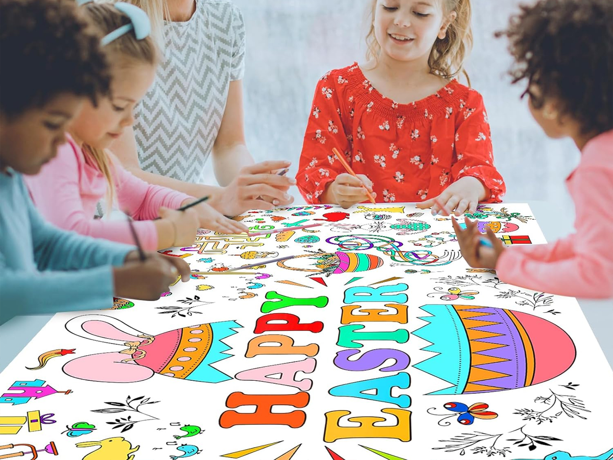 Giant Easter Coloring Tablecloth Only $4.99 on Amazon | Hip2Save