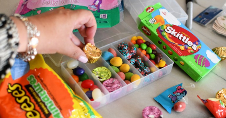 Create an Easter Snackle Box Using Candy and a Tackle Box!
