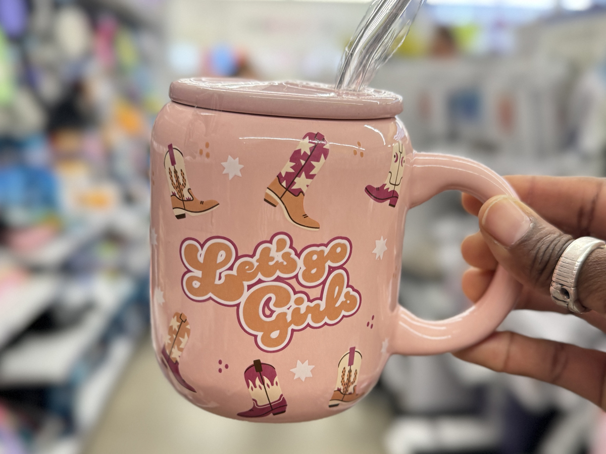 Five Below Has Ceramic Mugs w/ Lids For Only $5.55!