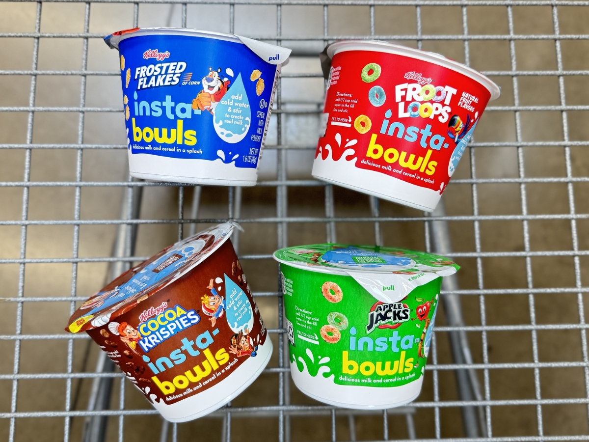 Kellogg's Cereal Insta-Bowls Only $1.98 at Walmart - Just Add Water to ...