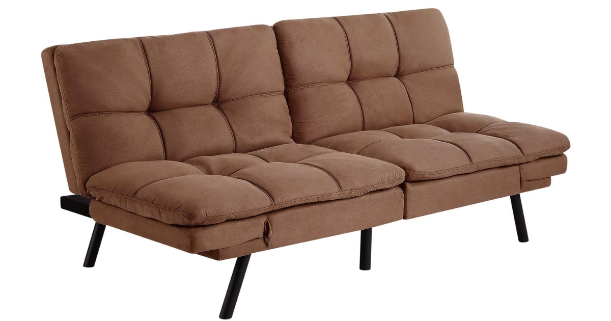Mainstays Memory Foam Futon Only $120 Shipped on Walmart.com | Hip2Save