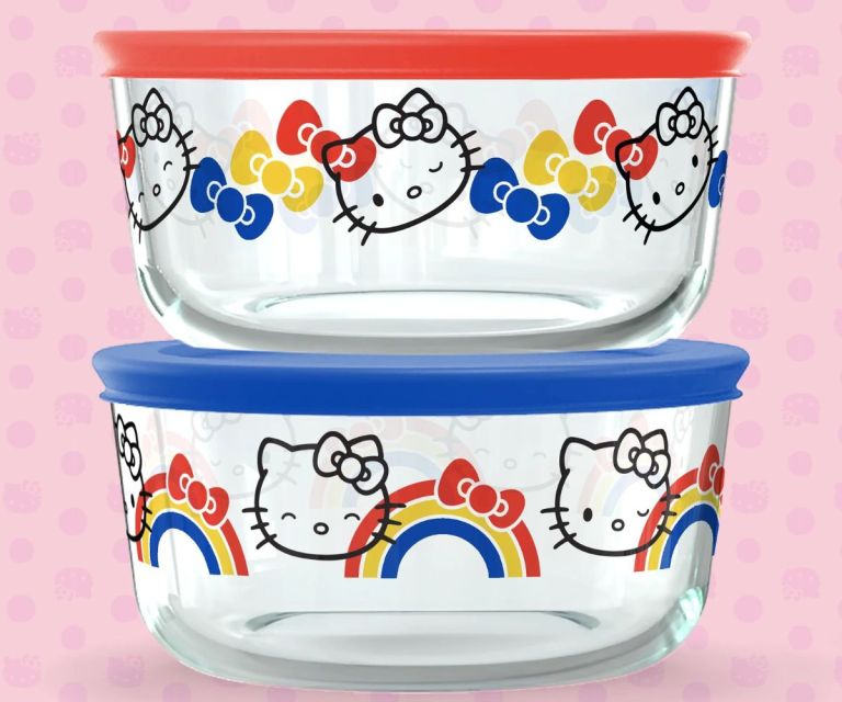 These Hello Kitty Pyrex Food Storage Sets are too Cute - Get Yours for ...