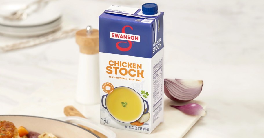 Swanson Chicken Stock 32oz Carton Only $1.87 Shipped on Amazon | Hip2Save