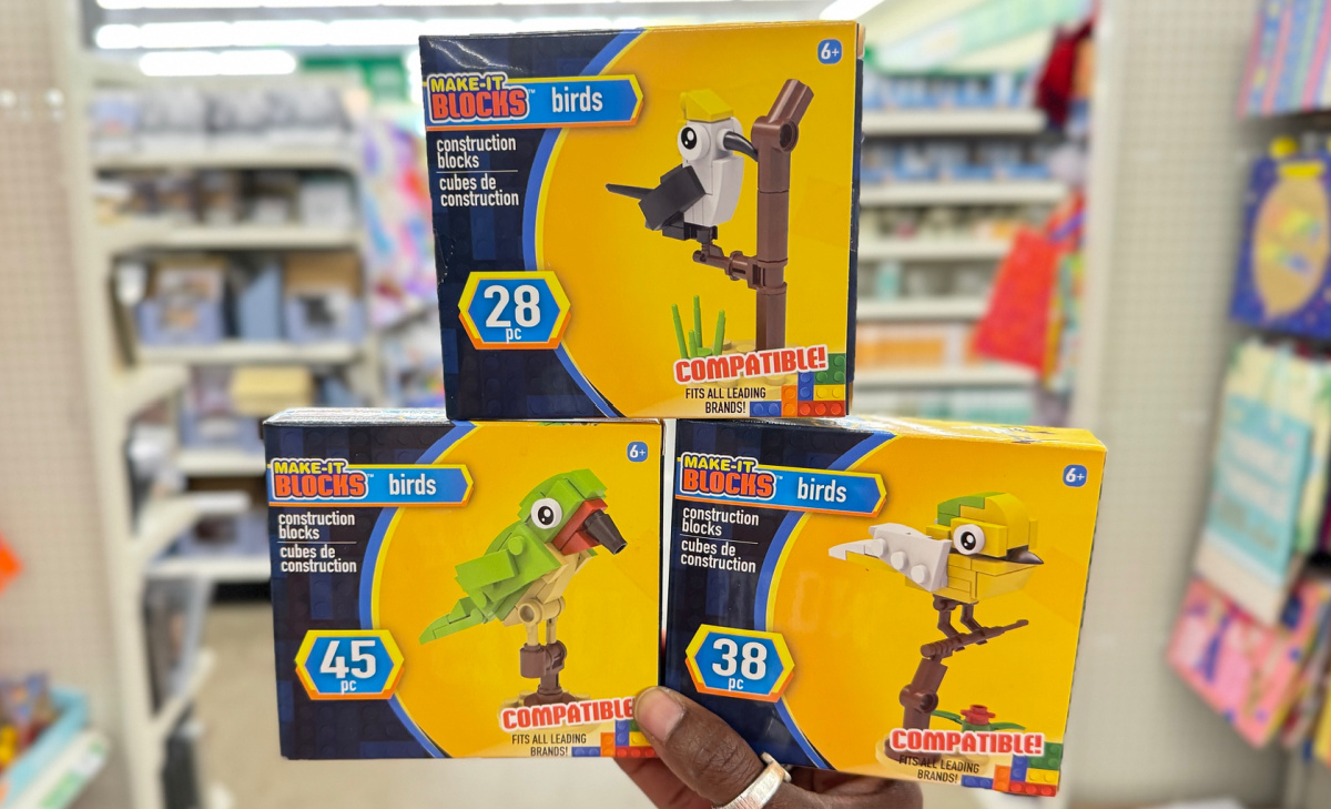 Blocks Building Sets Just $1.25 at Dollar Tree | Cute Birds & Flower ...