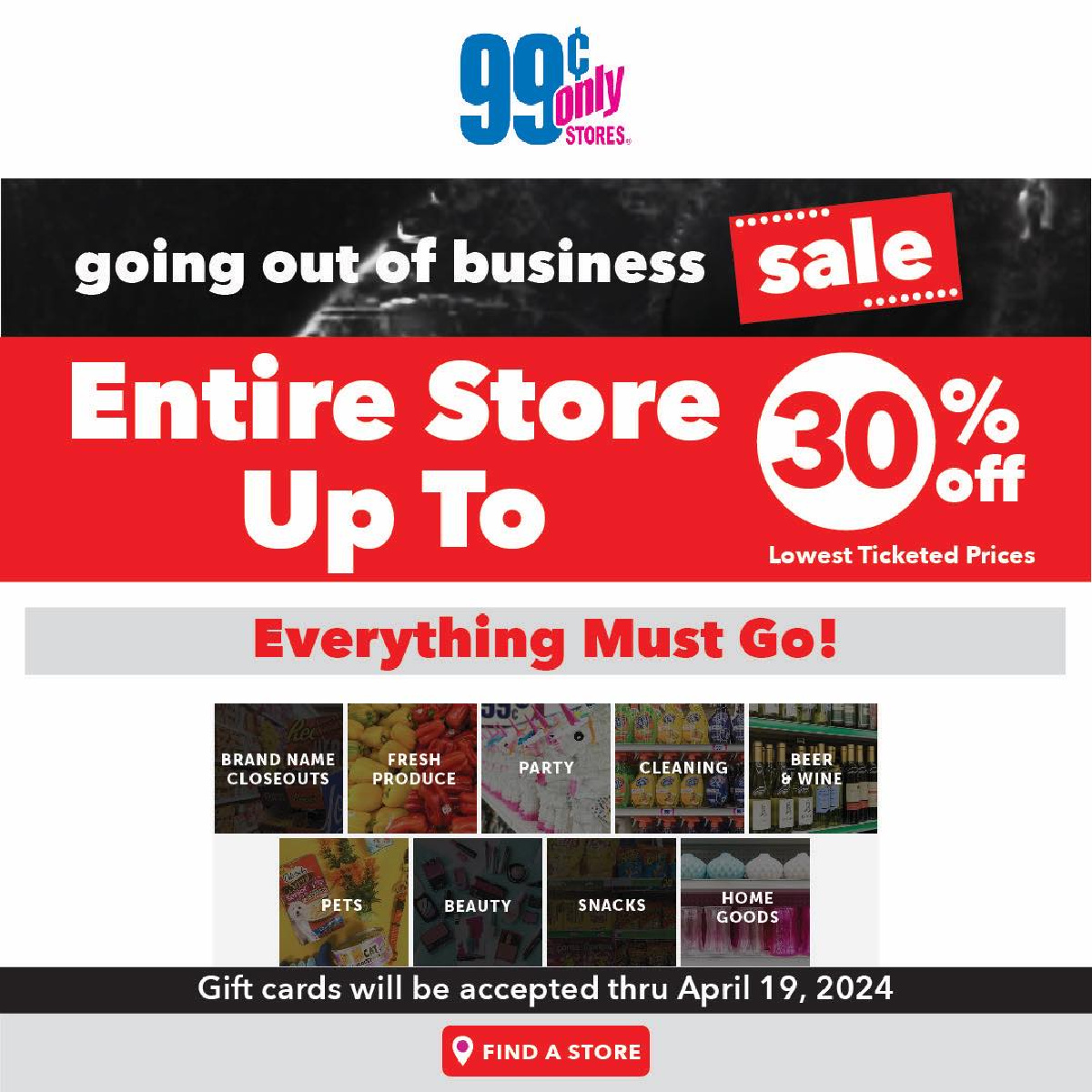 The 99 Cent Stores Are Closing (Shop The Going Out Of Business Sale Now ...