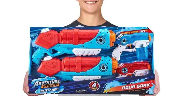 Adventure Force Water Blaster 4-Pack JUST $5.53 on Walmart.com | Hip2Save