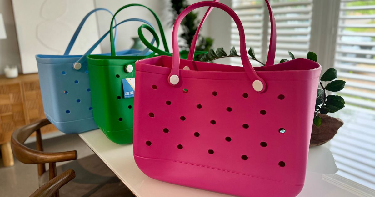Back in Stock! Grab this $15 Beach Tote from Five Below— it Looks Like a Bogg Bag! | Hip2Save