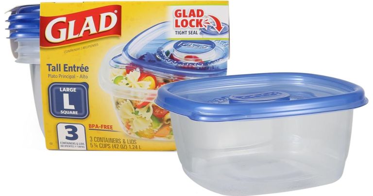 Glad Food Storage Containers 3-Pack Just $2.80 on Amazon (Regularly $7 ...