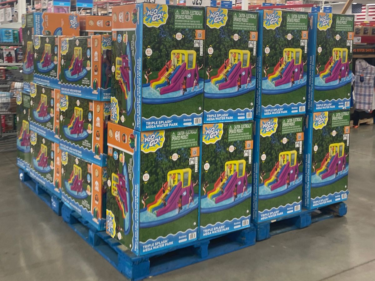 Sam’s Club Kids Inflatable Backyard Water Park w/ 3 Slides & Pool Only ...