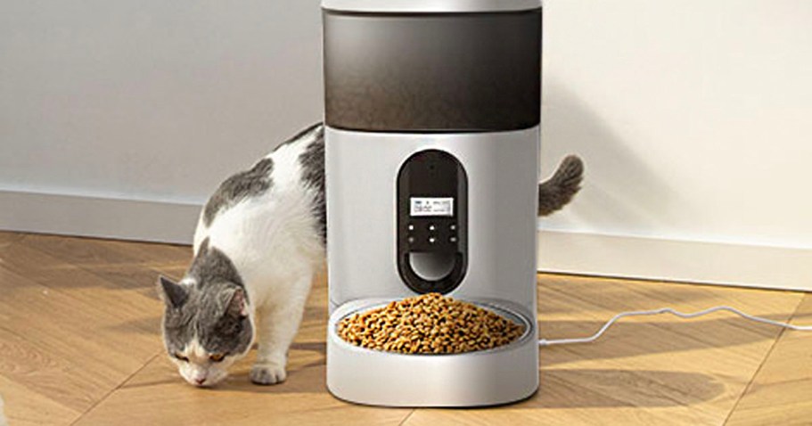 Automatic Pet Food Dispenser Only $23.99 Shipped w/ Prime (Reg. $60 ...
