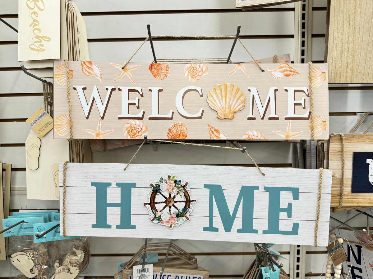 Shop Dollar Tree's $1.25 Coastal Collection | Home Decor, Dinnerware ...