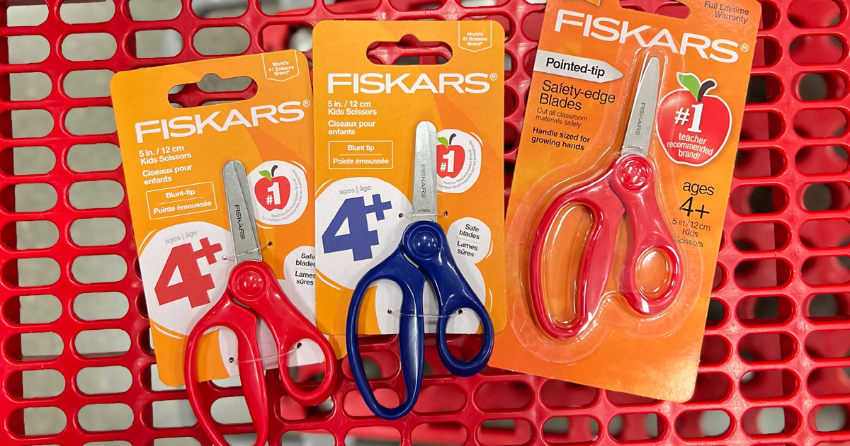 Fiskars Kids Scissors w/ Eraser Sheath Only $1.58 on Walmart.com | Hip2Save