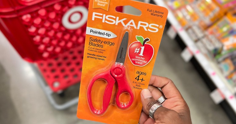 Fiskars Kids Scissors w/ Eraser Sheath Only $1.58 on Walmart.com | Hip2Save