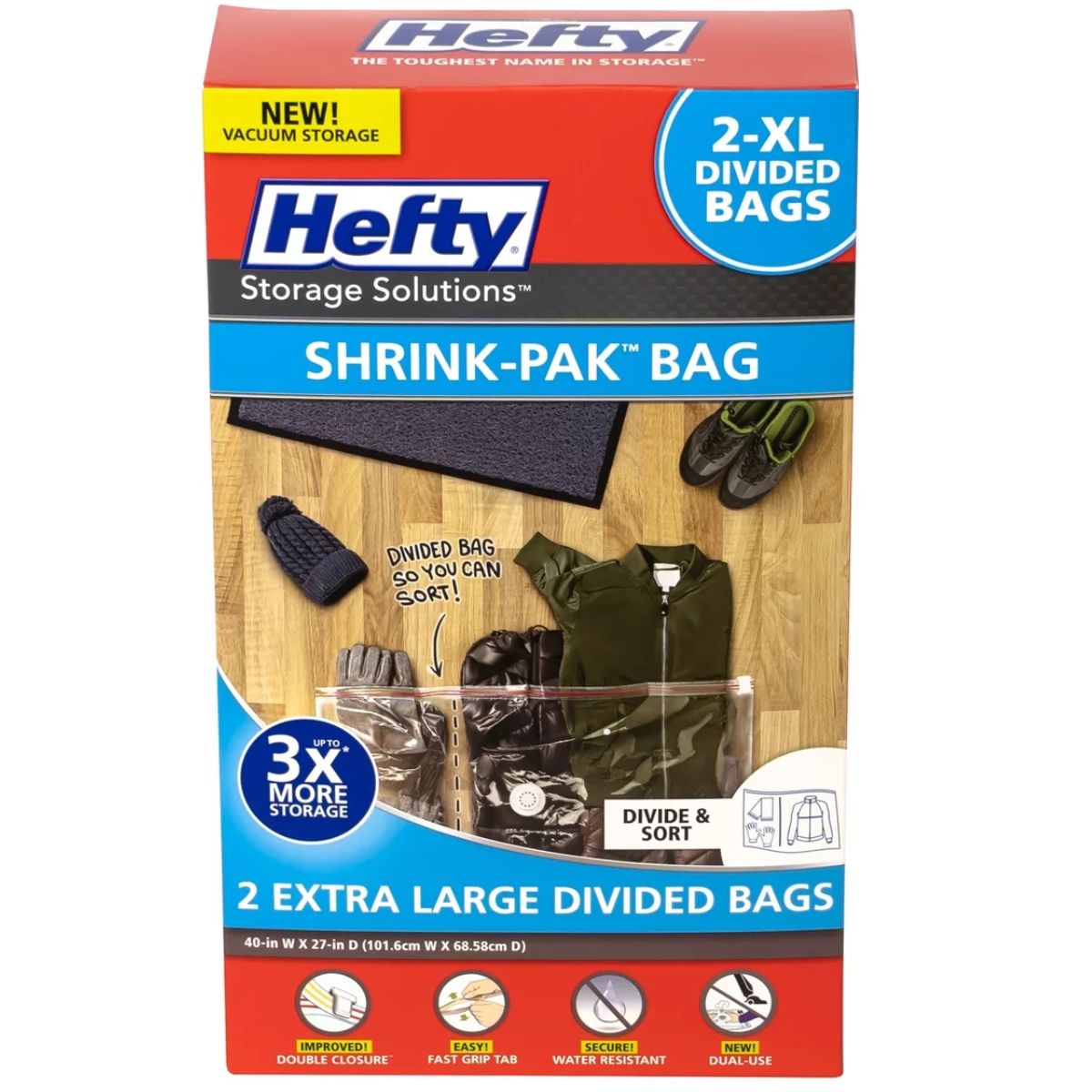 Hefty Shrink-Pak XL Divided Vacuum Bags 2-Pack Only $1.67 on Walmart ...