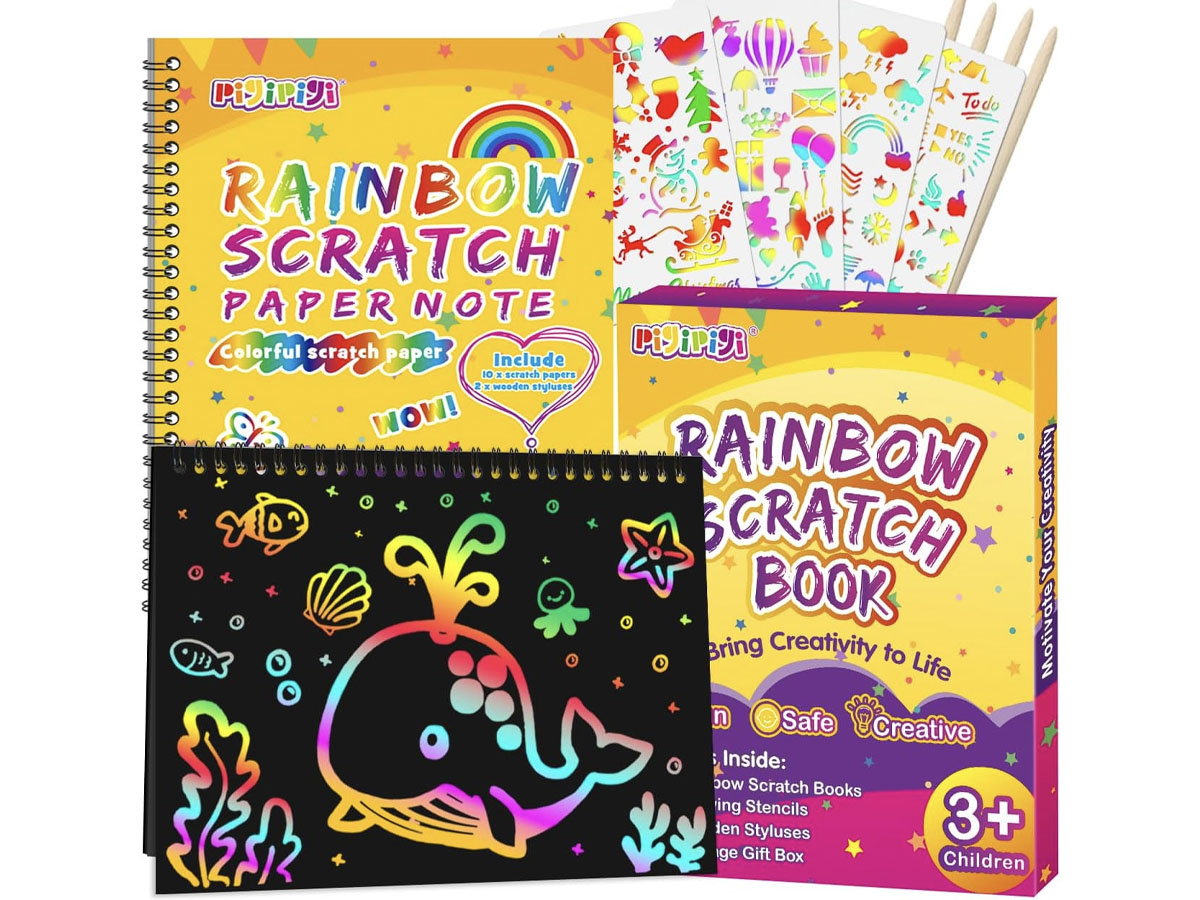 Rainbow Scratch Art Notebook Sets Just $6.49 on Amazon | Hip2Save