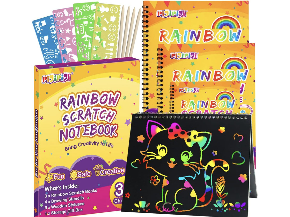 Rainbow Scratch Art Notebook Sets Just $6.49 on Amazon | Hip2Save