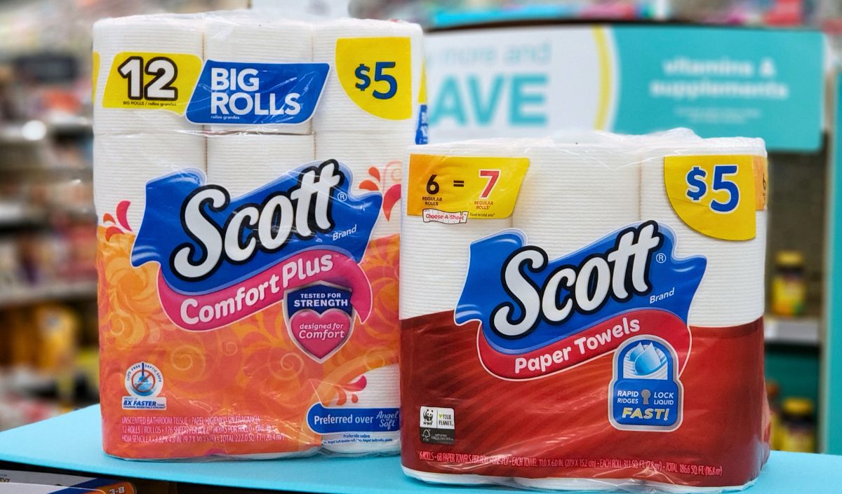 Scott Toilet Paper 12-Pack OR Paper Towels 4-Pack Just $2 on Walgreens ...