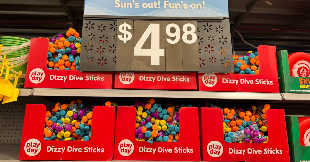 Play Day Dizzy Dive Sticks 8-Pack ONLY $4.98 on Walmart.com (Best ...