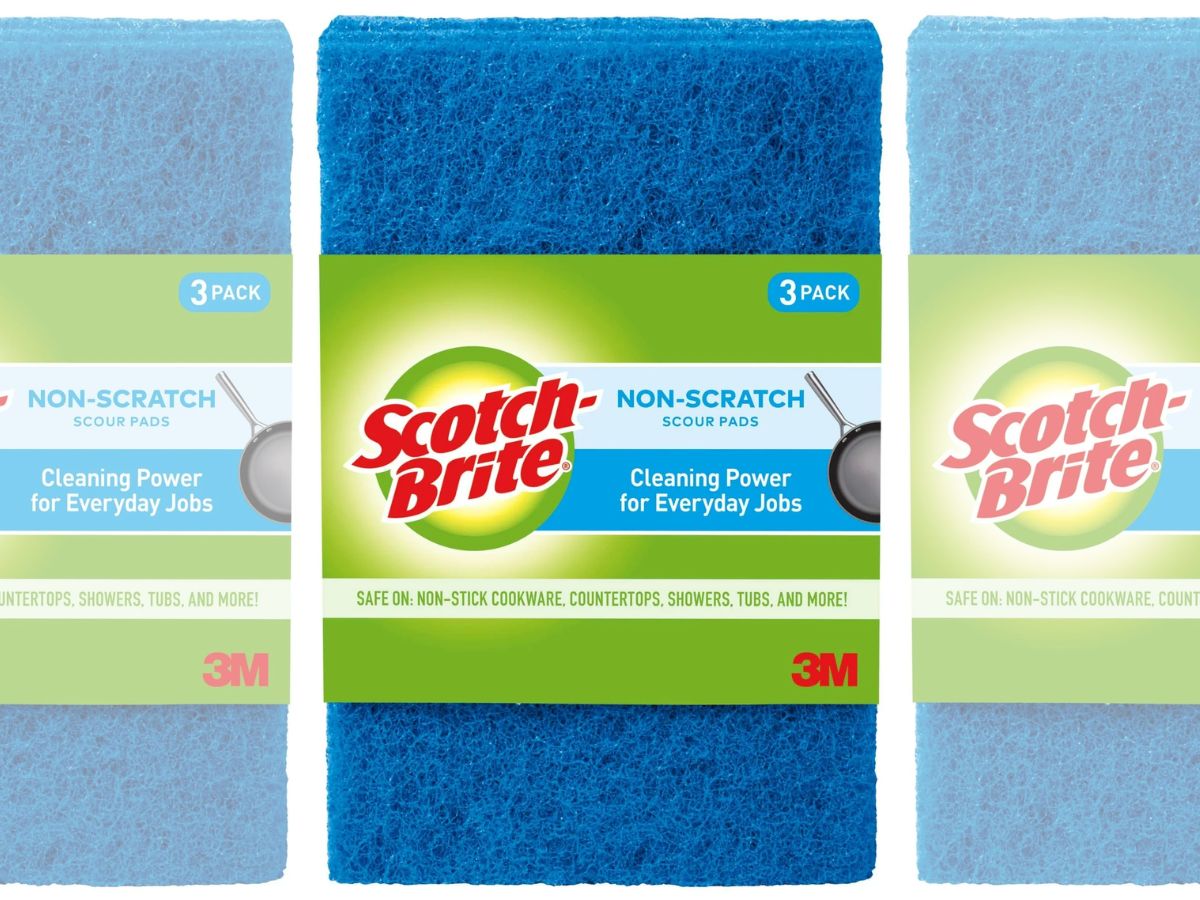 Scotch-Brite Non-Scratch Scour Pads 3-Pack Only $1.80 Shipped on Amazon ...
