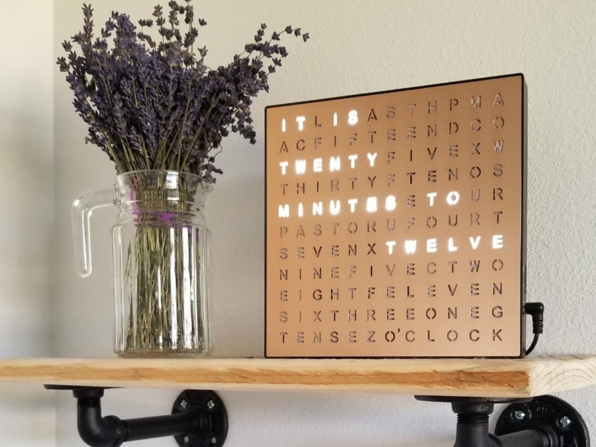 Highly-Rated Sharper Image Light-Up Word Clock Only $17.49 on Amazon ...