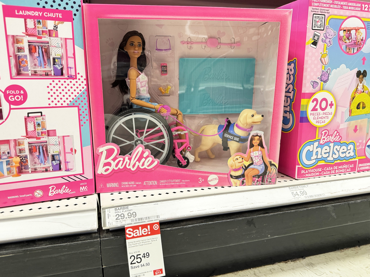 Wheelchair Barbie Only $25.49 on Target.com (Includes Service Dog, Ramp ...