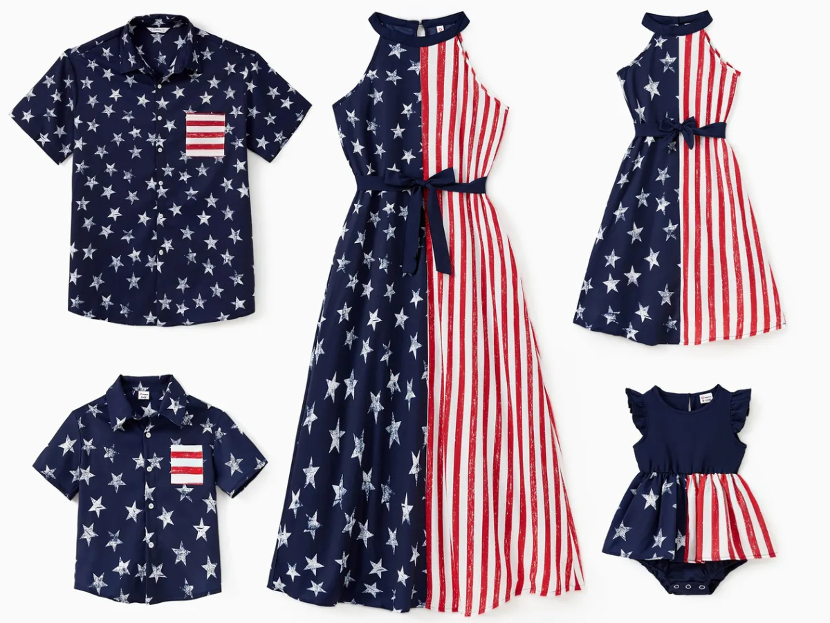 Matching July 4th Outfits from $5.77 | Perfect for Family Pics! | Hip2Save