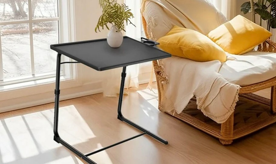 Folding Tray Table w/ Cup Holder Only $19.99 Shipped on Walmart.com ...