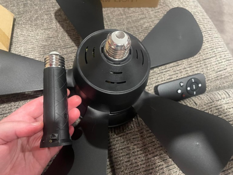 Socket Ceiling Fan Just $34.99 Shipped on Amazon (Screws In Like a ...