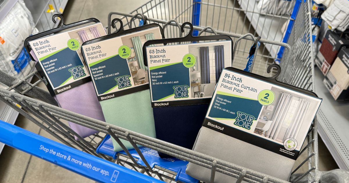 Your Zone Curtain Panel Pairs Just $9.98 on Walmart.com | Great for the ...