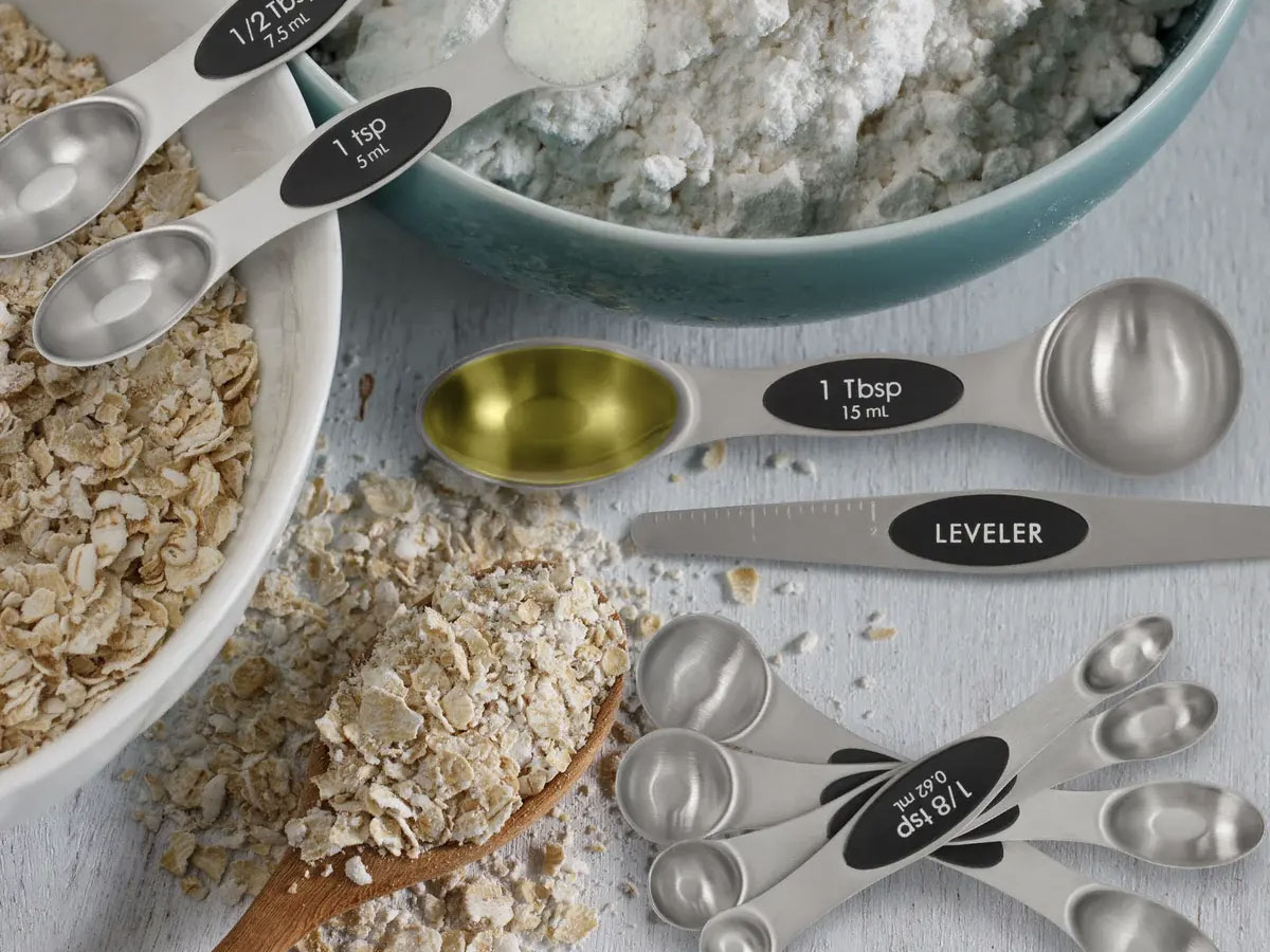 Magnetic Stainless Steel Measuring Spoons 8-Piece Set Only $8.99 on ...