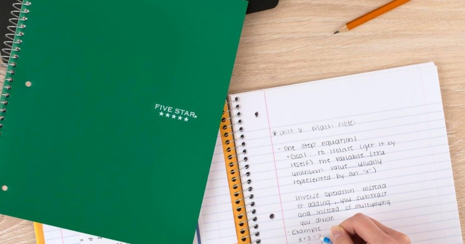 Mead Five Star Five Subject Spiral Notebook Just $2.97 Shipped on ...