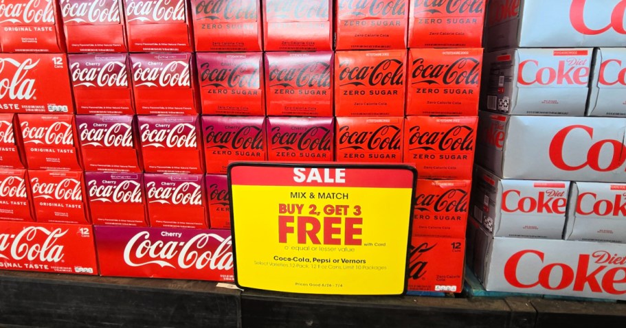 Buy 2, Get 3 FREE Kroger Soda 12-Packs - Today Only! | Hip2Save